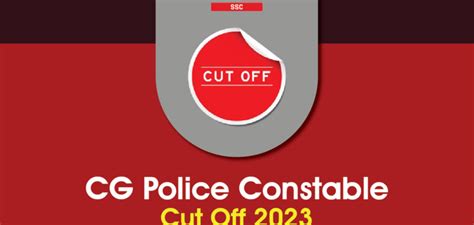 Cg Police Constable Cut Off 2023 Previous Year Cut Off Job Carnival