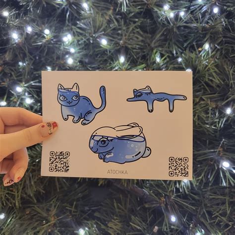 Artstation Мои наклейки и открытки с типографии