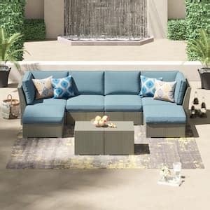 CORVUS Oreanne 8 Piece Hand Woven Resin Wicker Outdoor Furniture Set