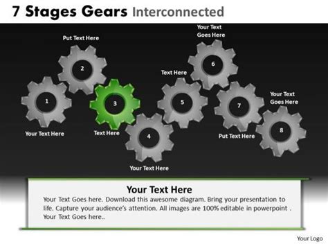 PowerPoint Slide Chart Gears Ppt Theme