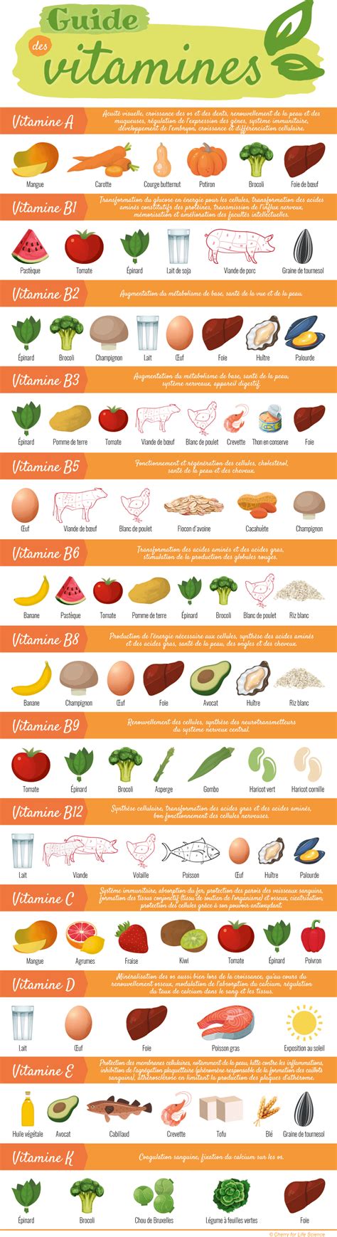 Guide Des Vitamines En Infographie A Partager Comme Quoi L
