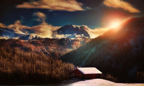 Fall Mountain Cabin Wallpapers Top Free Fall Mountain Cabin