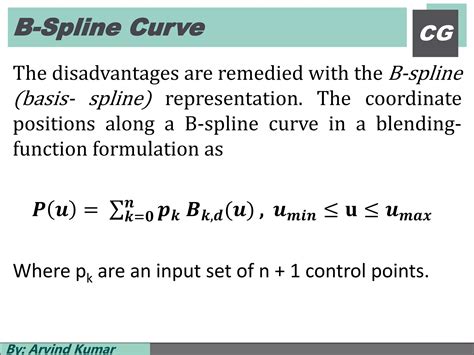 Bezier Curve And B Spline Curve Ppt