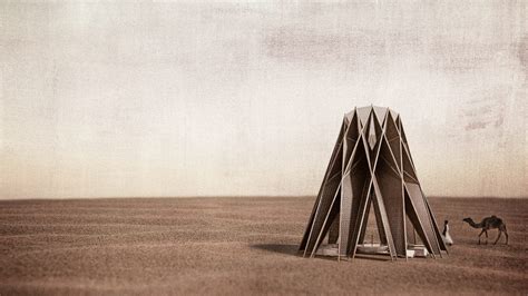 Nomad Pavilion Doubles As Shelter And Water Tower For Jordanian Desert
