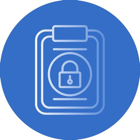 Notepad Lock Flat Bubble Icon 44113963 Vector Art At Vecteezy