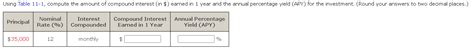 Solved Begin Tabular C C C C C Hline Principal Chegg