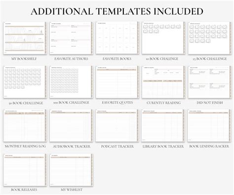 Digital Reading Journal Digital Reading Planner Reading Etsy