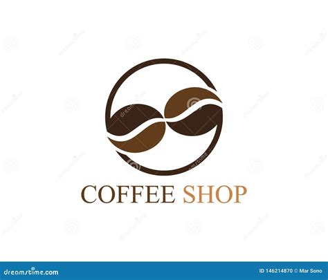 Plantilla Del Logotipo De La Taza De Caf Ilustración del Vector