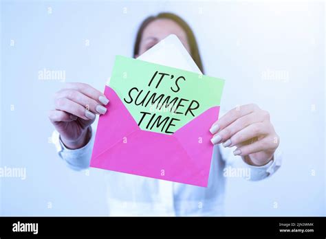 Text Sign Showing It S Summer Time Conceptual Photo Relax Sunny Hot