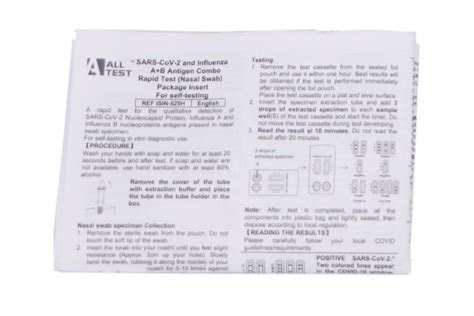 Alltest Antigen Combo Rapid Test Nasal Swab Eql Pharma