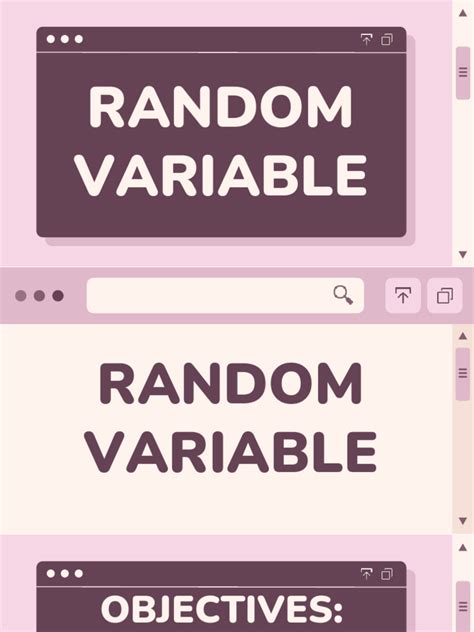Week 1 Random Variable Pdf Random Variable Experiment