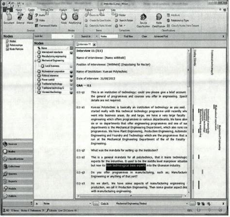 Screenshot Sample Of Data Analysis Using Nvivo Download Scientific