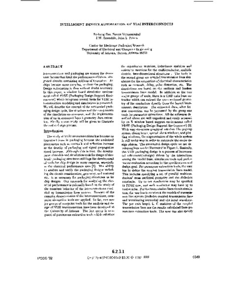 Pdf Intelligent Design Automation Of Vlsi Interconnects