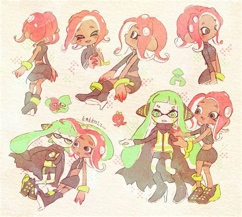 Splatoon 2 Splatoon Games Agent 8 Agent 3 Agent 4 Game Art Hime Splatoon
