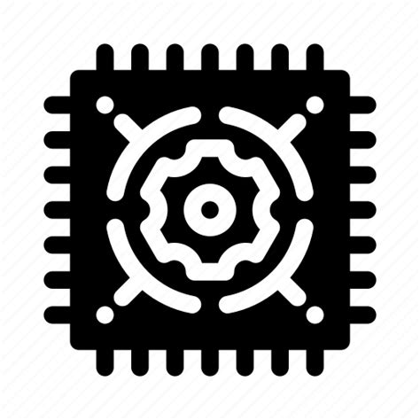 Hardware Microchip Memory Microprocessor Electronics Icon