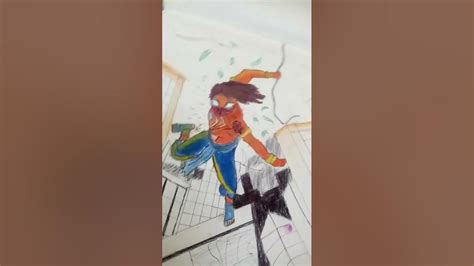 Indian Spider Man Pavitra Prabhakar Drawingshorts Youtube