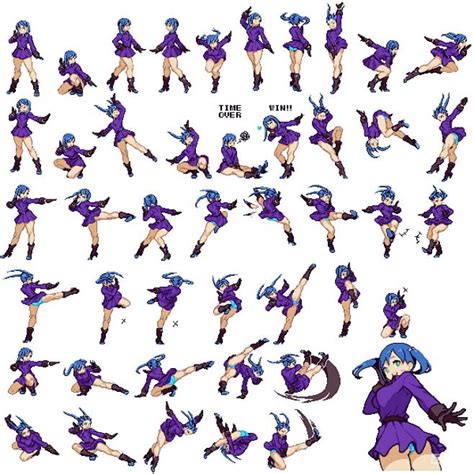 像素美少女姿势素材 优动漫 动漫创作支援平台