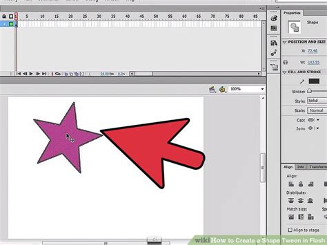 How To Create A Shape Tween In Flash 8 Steps With Pictures