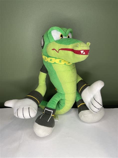 Sega Sonic The Hedgehog Vector The Crocodile Tomy Plush Rare Values Mavin