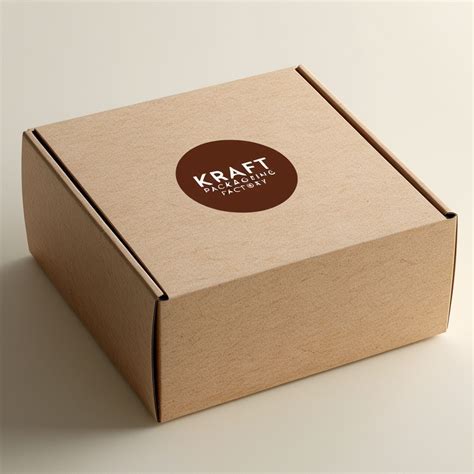 Kraft Packaging Kraft Mailer Box Simple Brown Box Packaging Luxury