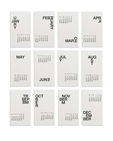 2023 — Minimalist Calendar Behance