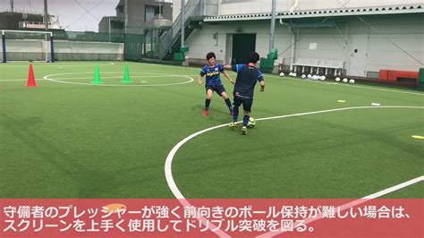 【サッカー練習メニュー】1vs1 ドリブル 2ゴール（sufu） Youtube