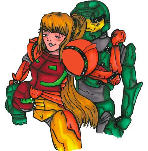 Samus X Master Chief By Jitterbugie On Deviantart