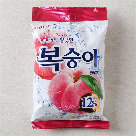 롯데 복숭아 캔디 153g 배민 장보기∙쇼핑