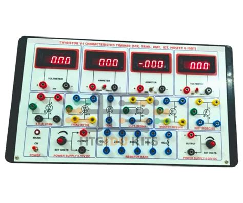 Analog Digital Thyristor Characteristics Trainer Kit Scr Triac Diac Ujt Mosfet Igbt Model Name