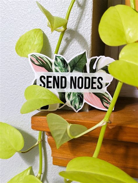 Send Nodes Sticker Large Vinyl Etsy