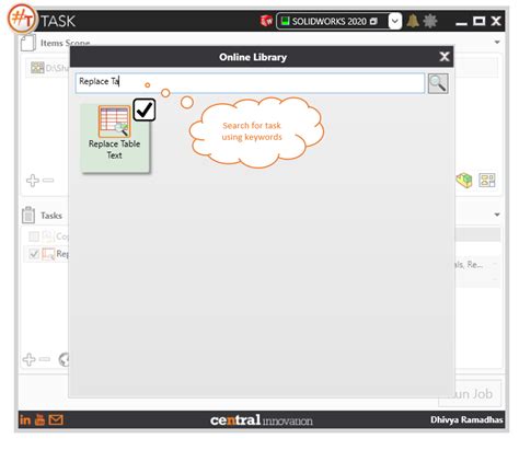 Replace Table Text Task Documentation