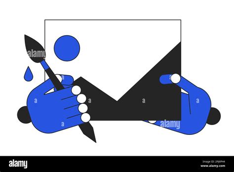 creating ai generated image duo color line concept vector spot