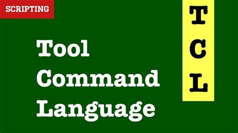 Tcl Basics Tcl Tutorial For Beginners Tcl Scripting With Examples