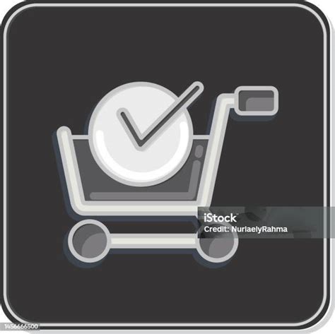 아이콘 구매 상점 온라인 상점 기호와 관련이 있습니다 광택 스타일 간단한 그림입니다 가게 가득 찬에 대한 스톡 벡터 아트 및 기타 이미지 Istock