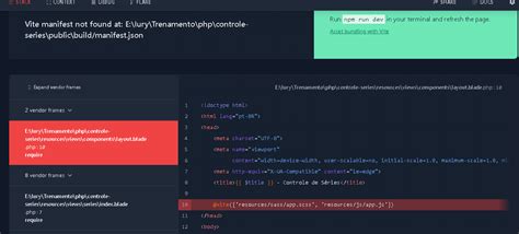 Problema Laravel Com Vite Laravel Criando Uma Aplicação Com Mvc