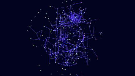 3d Network Visualization Points Represent Stock Motion Graphics Sbv
