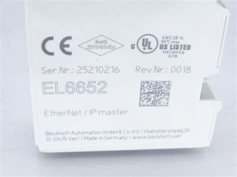 Beckhoff El6652 Ethernet Switch Ebay
