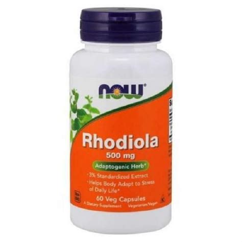 Now Rhodiola Rosea 500mg Caps 60s Adaptogenic Herb Ehealth Kenya