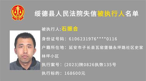 驼城春雨·2023｜绥德县人民法院2023年第3批失信被执行人名单公布澎湃号·政务澎湃新闻 The Paper