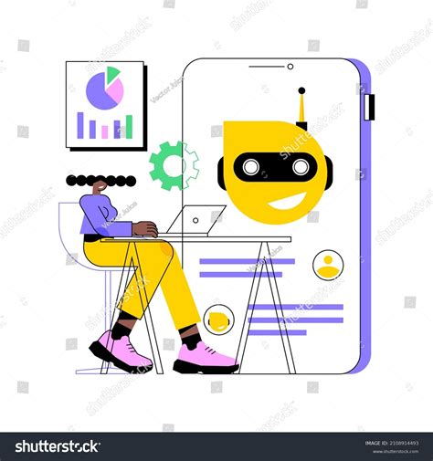 Chatbot Development Platform Abstract Concept Vector Stock Vector