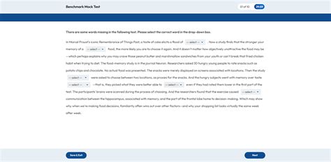 PTE Reading Practice Benchmark