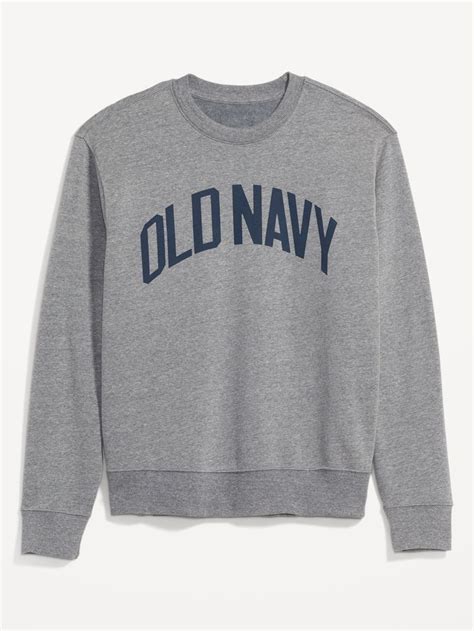 Oversized Logo Graphic Crew Neck Sweatshirt For Men Old Navy Crew