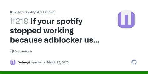 If Your Spotify Stopped Working Because Adblocker Use This Issue Xeroday Spotify Ad
