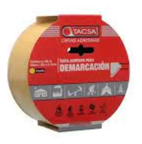 Cinta Demarcatoria 50mm X 33mts Amarilla Tacsa