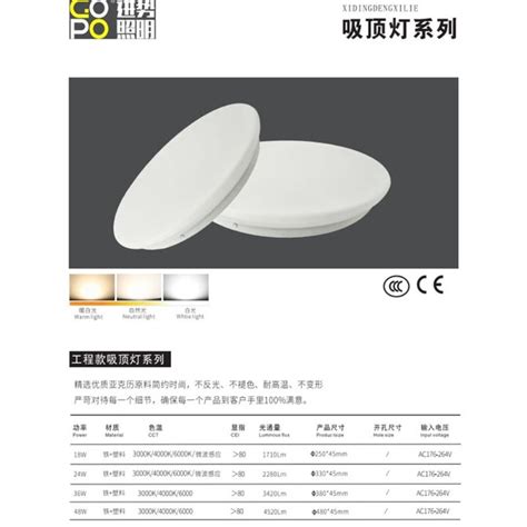 进势照明进势gopo照明吸顶灯三防铂月彩系列圆形卧室灯防尘防水浴室阳台灯 1w 18 瓦工程系列白光直径250mm【图片 价格 品牌 报价】 京东