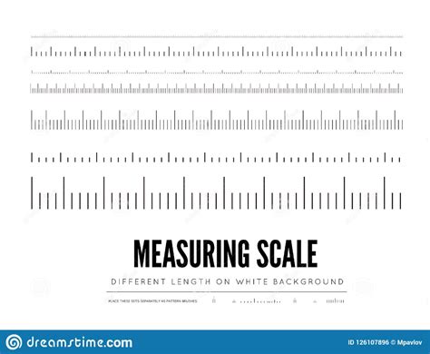 Measuring Rulers Of Different Scale Length And Shape Vector Elements