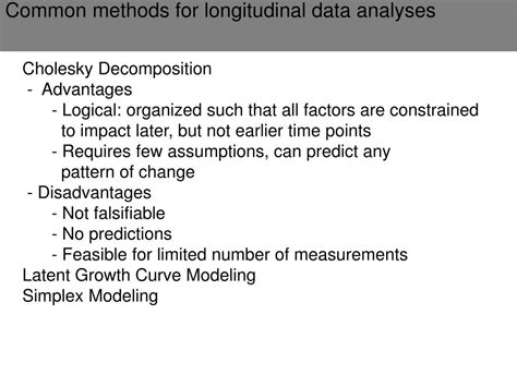 Ppt Longitudinal Modeling Powerpoint Presentation Free Download Id