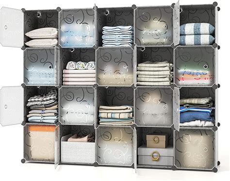 Cube Storage Organizer 20 Cube Closet Organizer With Doors 12 × 12