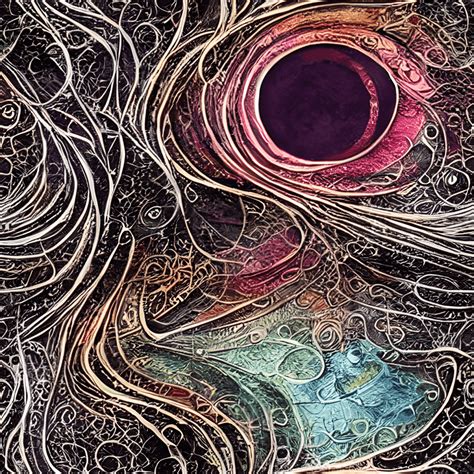Optical Illusion Abstract Hyper Realistic Intricate Detail Watercolor
