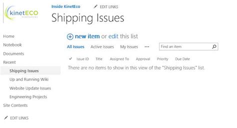 Manage Your Projects With The Sharepoint Issue Tracking App